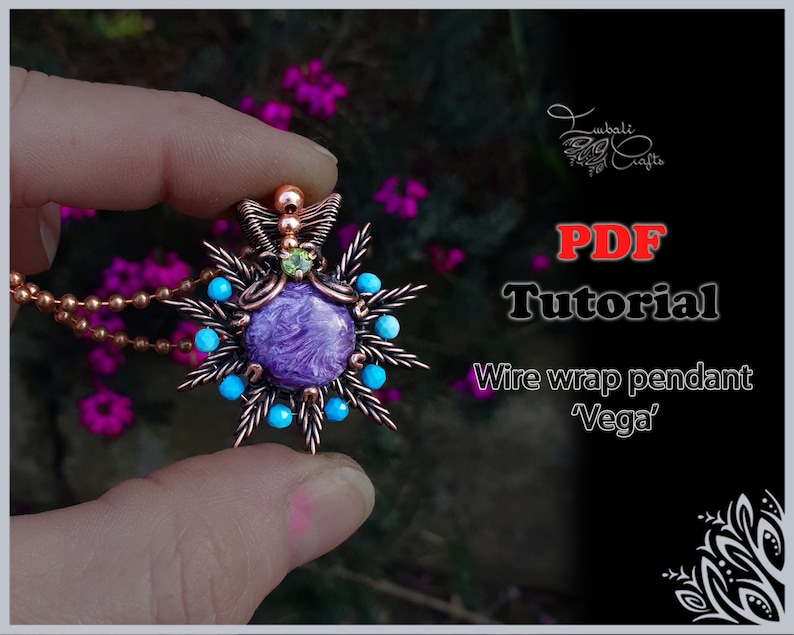 PDF Tutorial Wire Wrap 'vega' Pendant Wire Weaving - Etsy