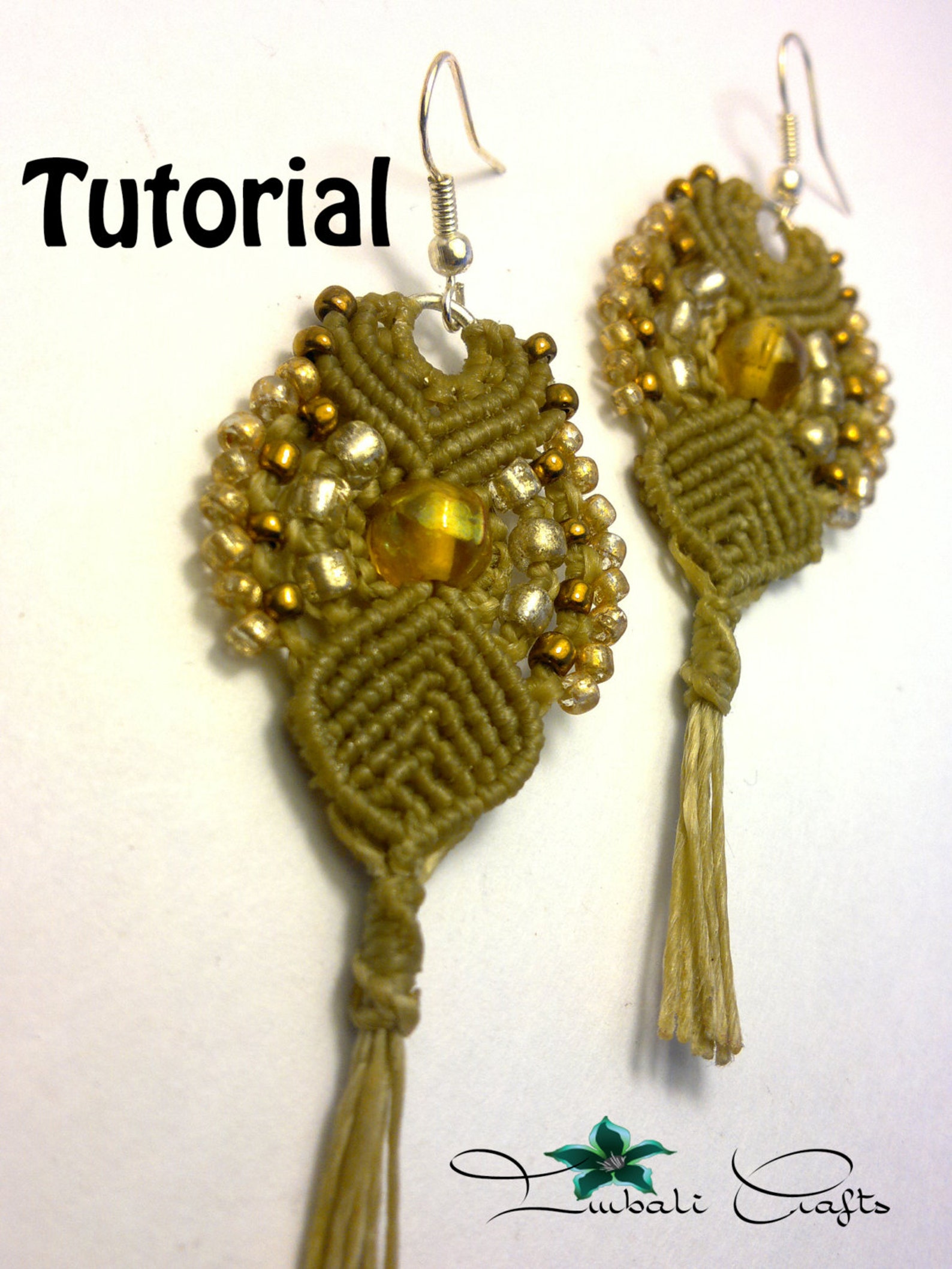 TUTORIAL - Micro Macrame Cleopatra Earrings - Etsy