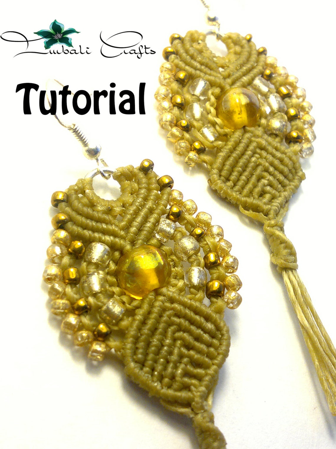 TUTORIAL - Micro Macrame Cleopatra Earrings - Etsy
