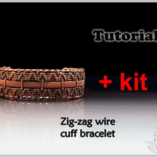 Woven Wire Helix Beaded Bracelet Tutorial - Etsy Israel
