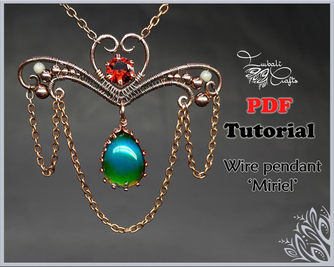 PDF Tutorial - Miriel Pendant - Etsy