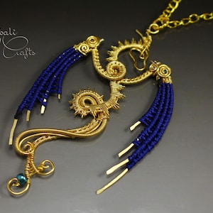 PDF Tutorial - Dragon Pendant - Macrame & Wire Pattern - Necklace Tutorial - Dragon Necklace - Etsy