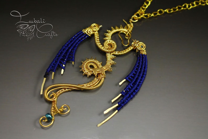 PDF Tutorial - Dragon Pendant - Macrame & Wire Pattern - Necklace Tutorial - Dragon Necklace - Etsy