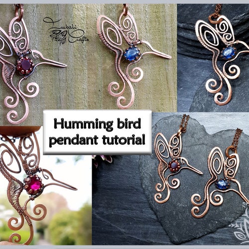 TUTORIAL Humming Bird Pendant Copper Wire Tutorial - Etsy