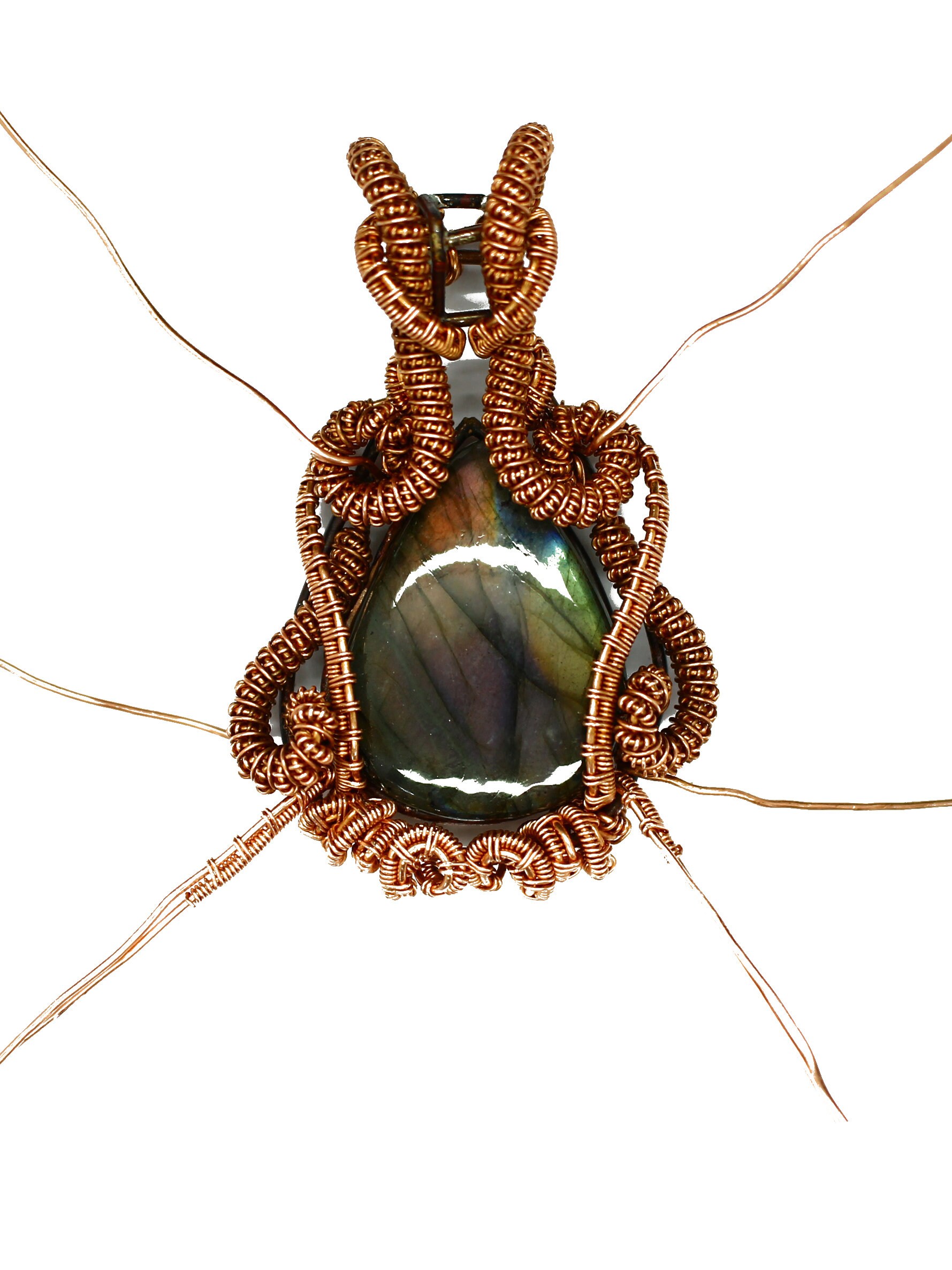 TUTORIAL Heady Weave Pendant 'rainbow' Wire Wrap | Etsy