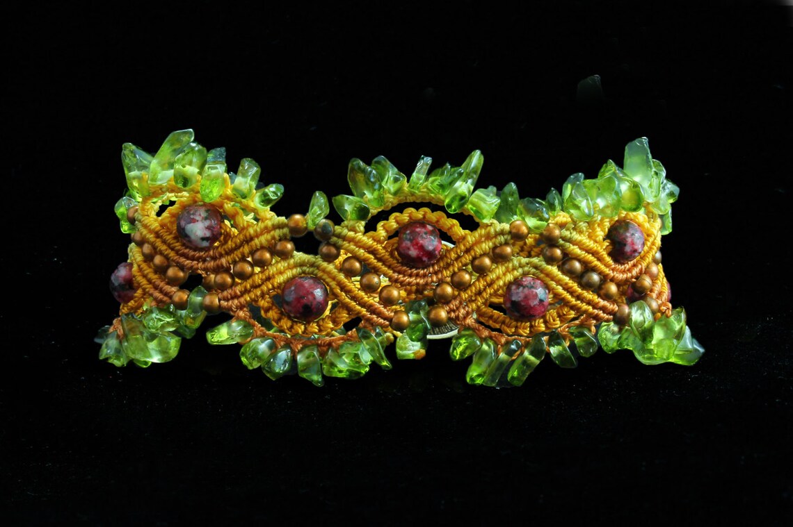 TUTORIAL Fringe Bracelet Micro Macrame Bracelet Pattern - Etsy