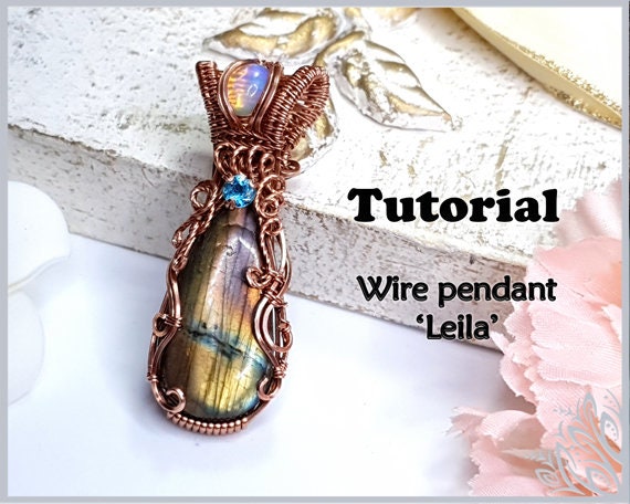 TUTORIAL Gemstone & Prong Setting Wire Wrap Pendant - Etsy