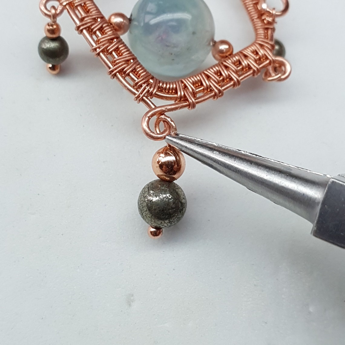 PDF Tutorial 'floating Bead Earrings' Wire Weaving - Etsy