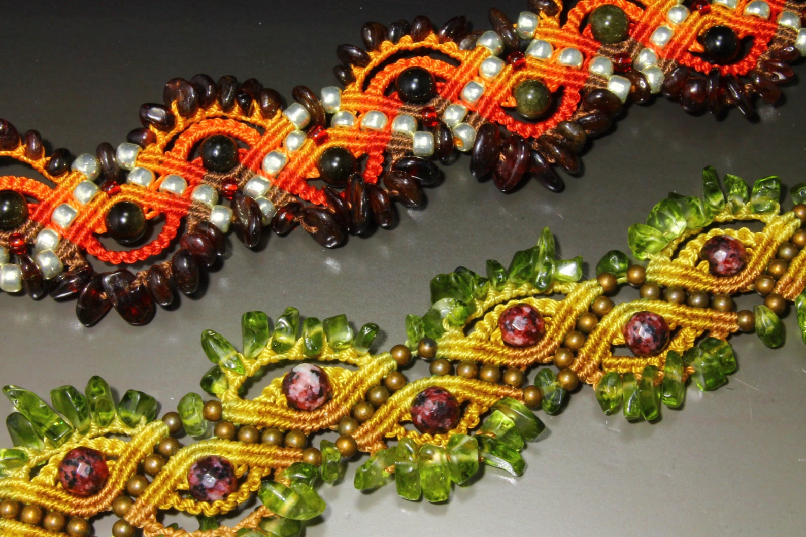TUTORIAL - Fringe Bracelet - Micro Macrame Bracelet Pattern - Natural ...