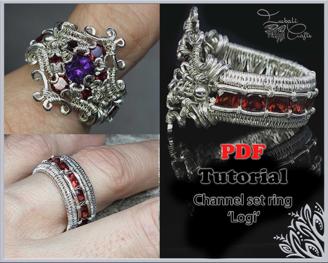 PDF Tutorial - 'logi' - Wire Weaving Pattern - Channel Set Ring - Etsy