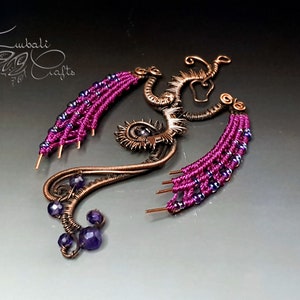 PDF Tutorial - Dragon Pendant - Macrame & Wire Pattern - Necklace ...