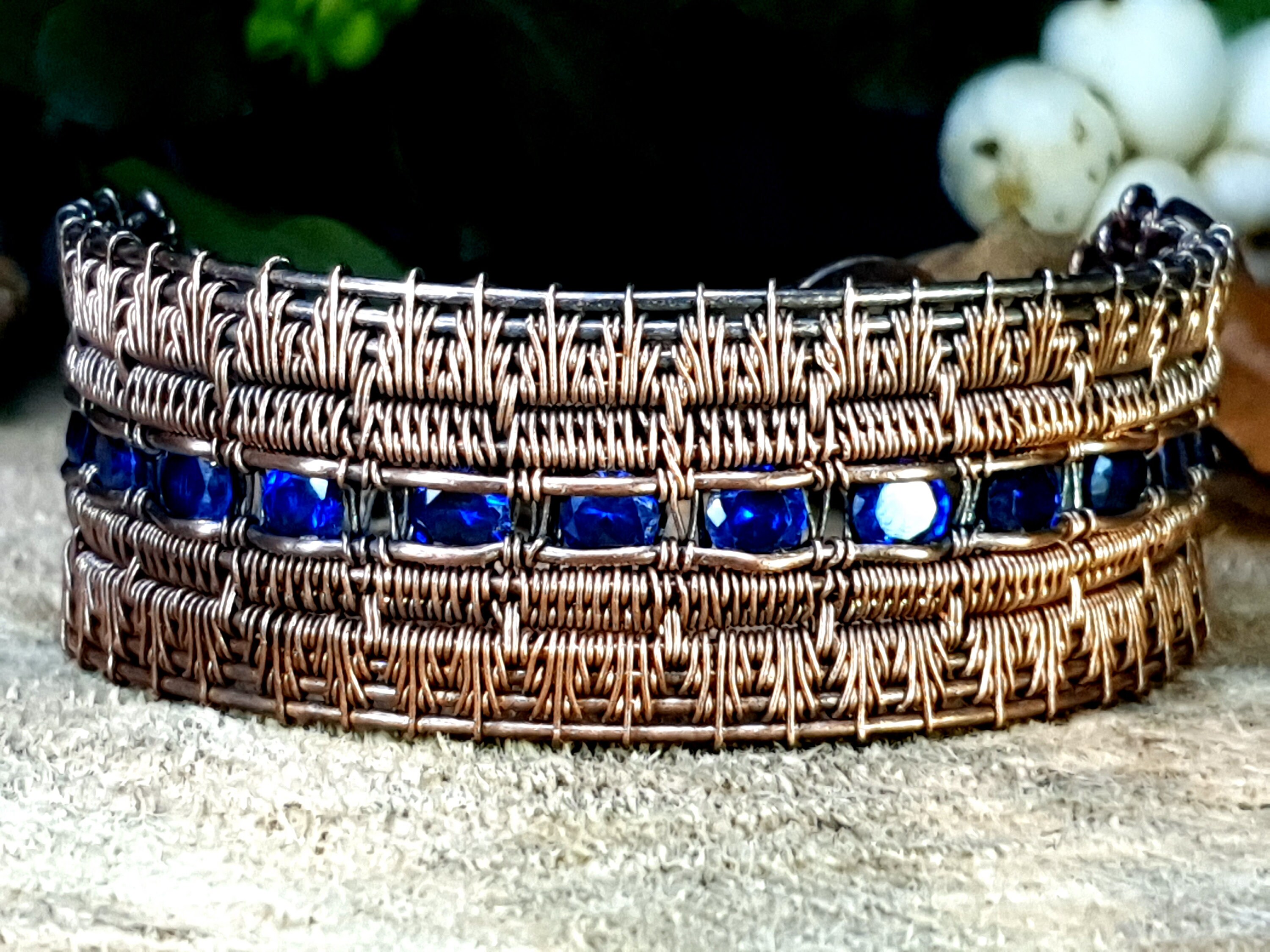 TUTORIAL Channel Set Cuff Bracelet Wire Weaving Woven | Etsy