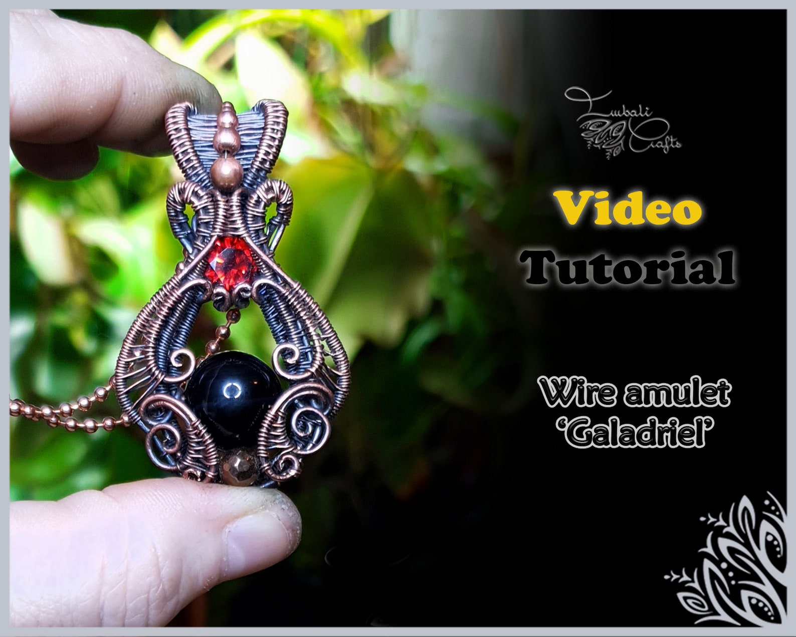 VIDEO TUTORIAL - Galadriel's Amulet - Elven Wire Weave Pendant - Etsy