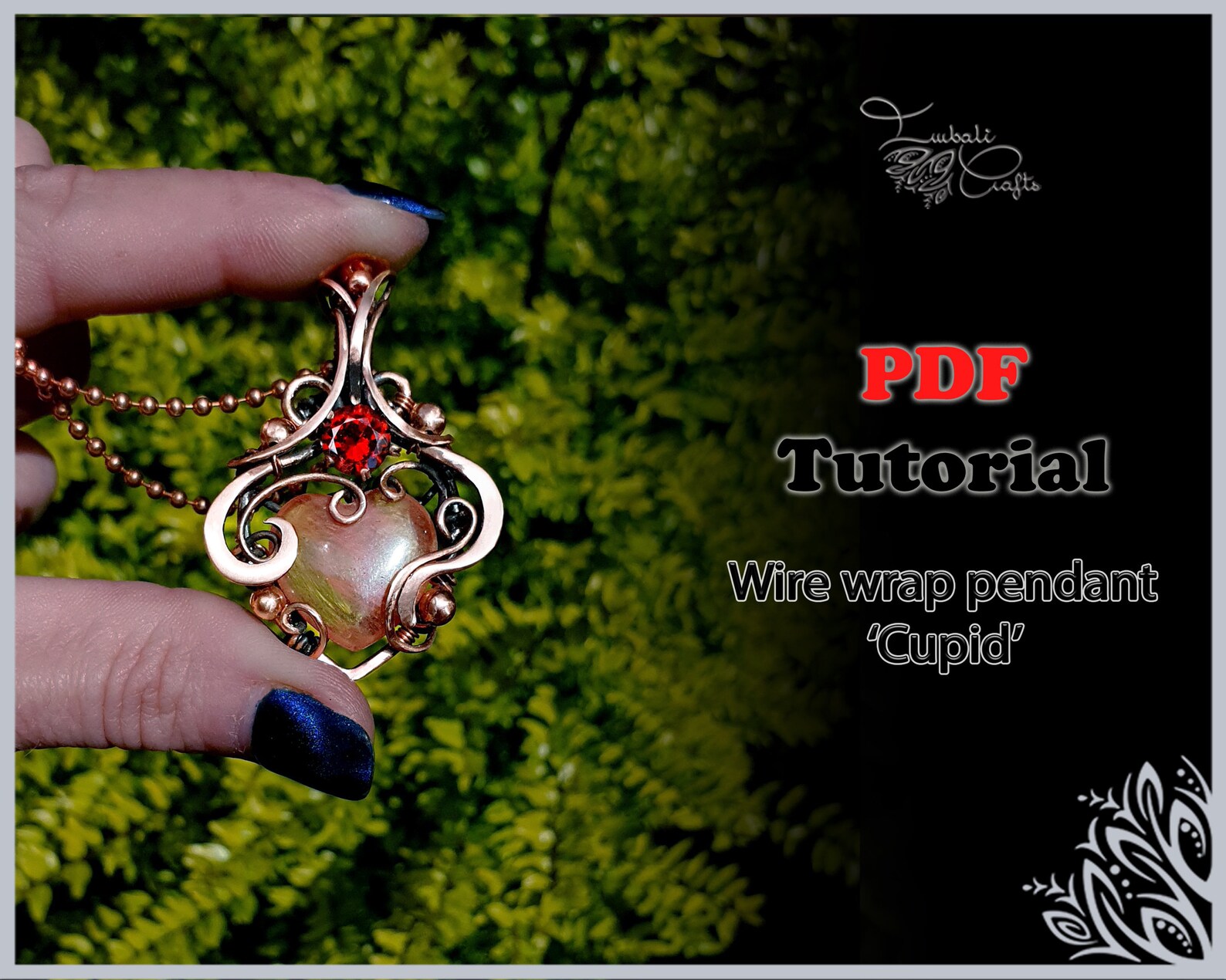 PDF Tutorial - 'cupid' - Wire Weaving Pattern - Necklace Tutorial ...