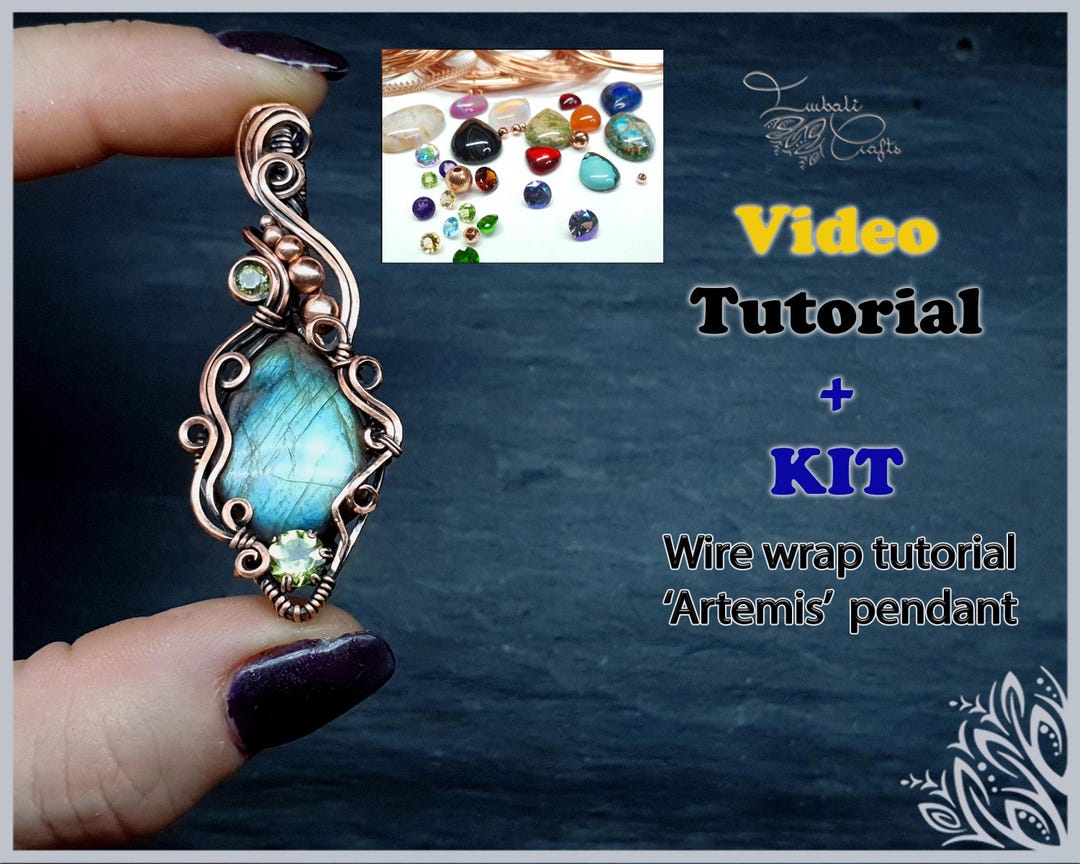 Kit + VIDEO Tutorial - Artemis Pendant - Etsy