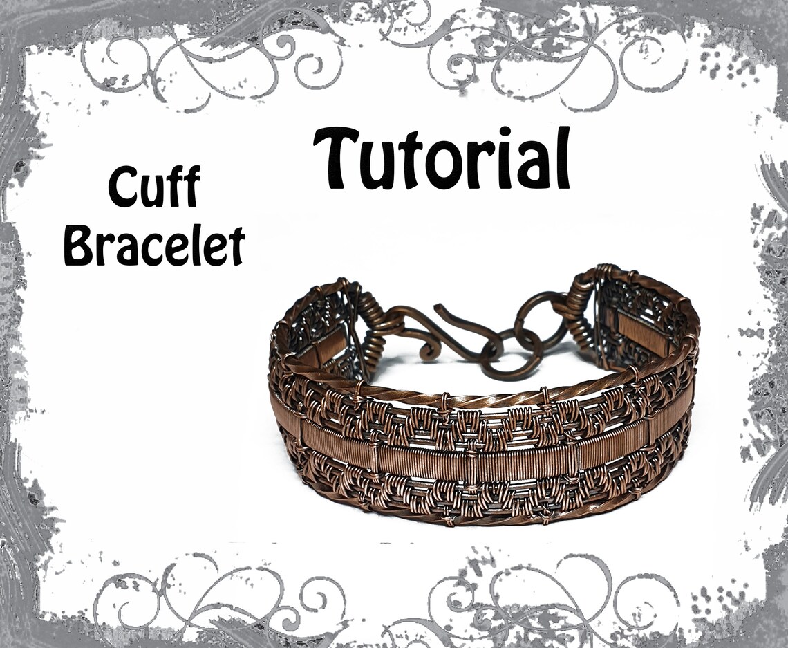 TUTORIAL Cuff Bracelet Wire Wrap Bracelet Tutorial DIY | Etsy