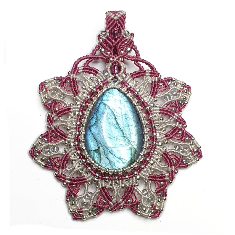 Micro Macrame Tutorial Mandala Pendant Macrame Pattern - Etsy