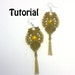 TUTORIAL - Micro Macrame Cleopatra Earrings - Etsy