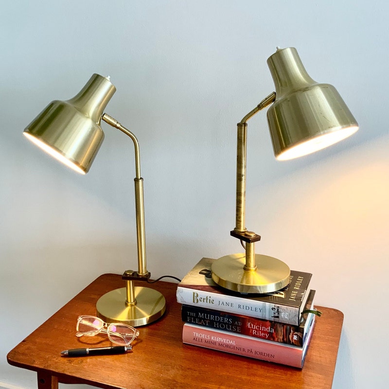Brass Reading Lamp - Etsy