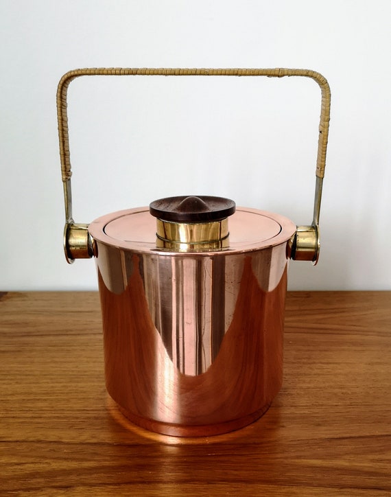 Kitchen & Dining Ice Buckets Beautiful Brass Copper Wine Bucket Cooler ...