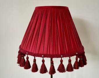 Large Red Lampshade - Etsy