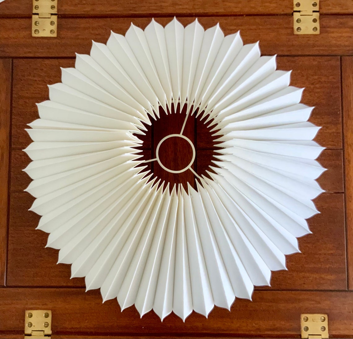 Hanging Shade: White Linen MEDIUM EASTERN Style Pleated - Etsy