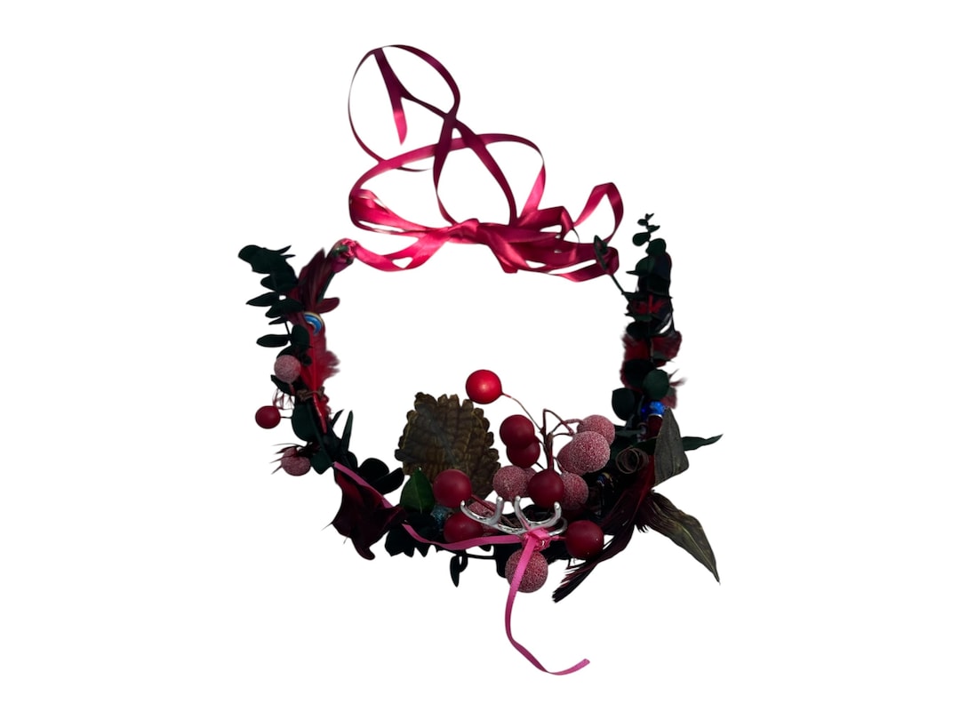 Cranberry Queen Enchanted Flower Crown | Woodland Fairy Crown ...
