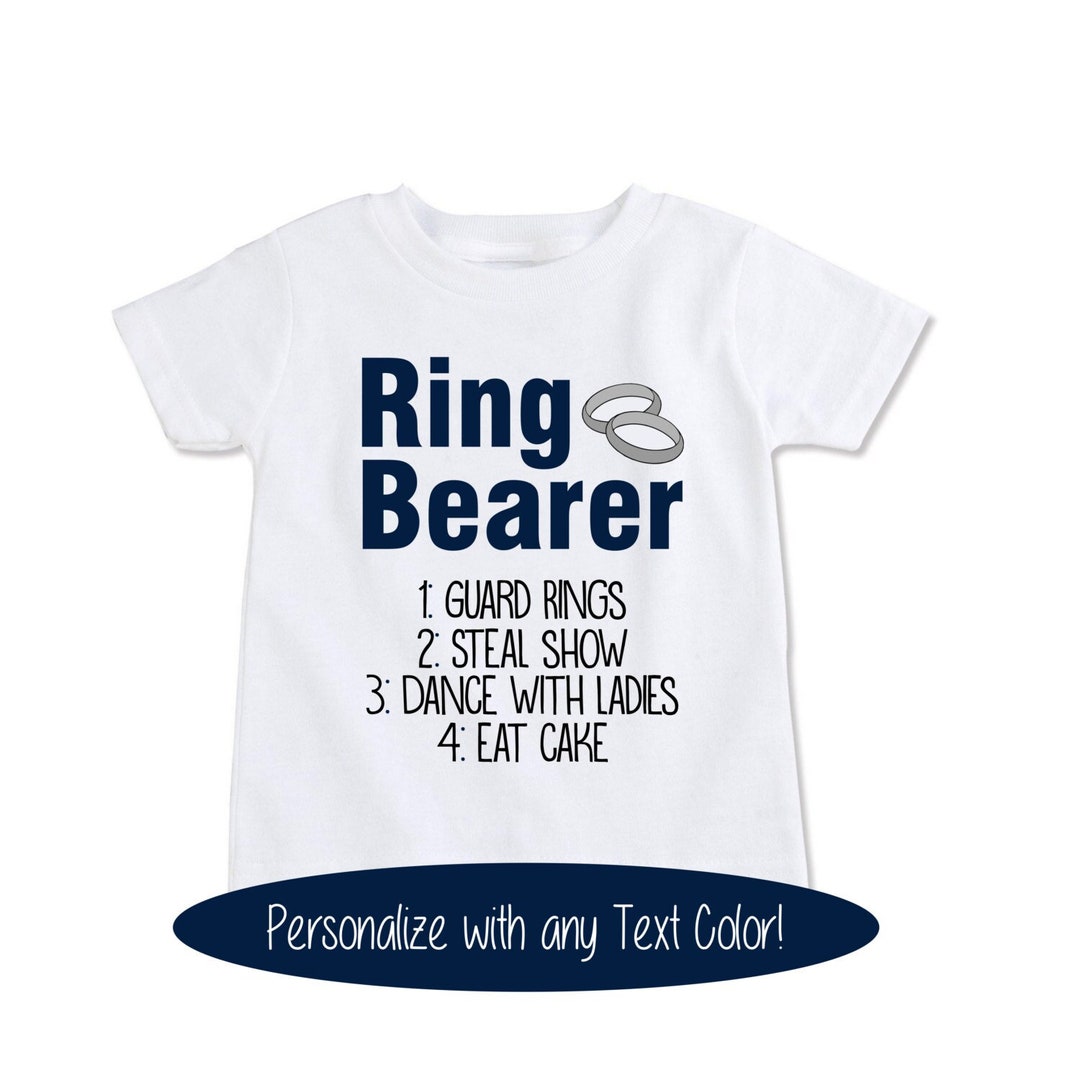 Ring Bearer Security Shirt, Groomsmen Proposal Gifts, Ringbearer ...