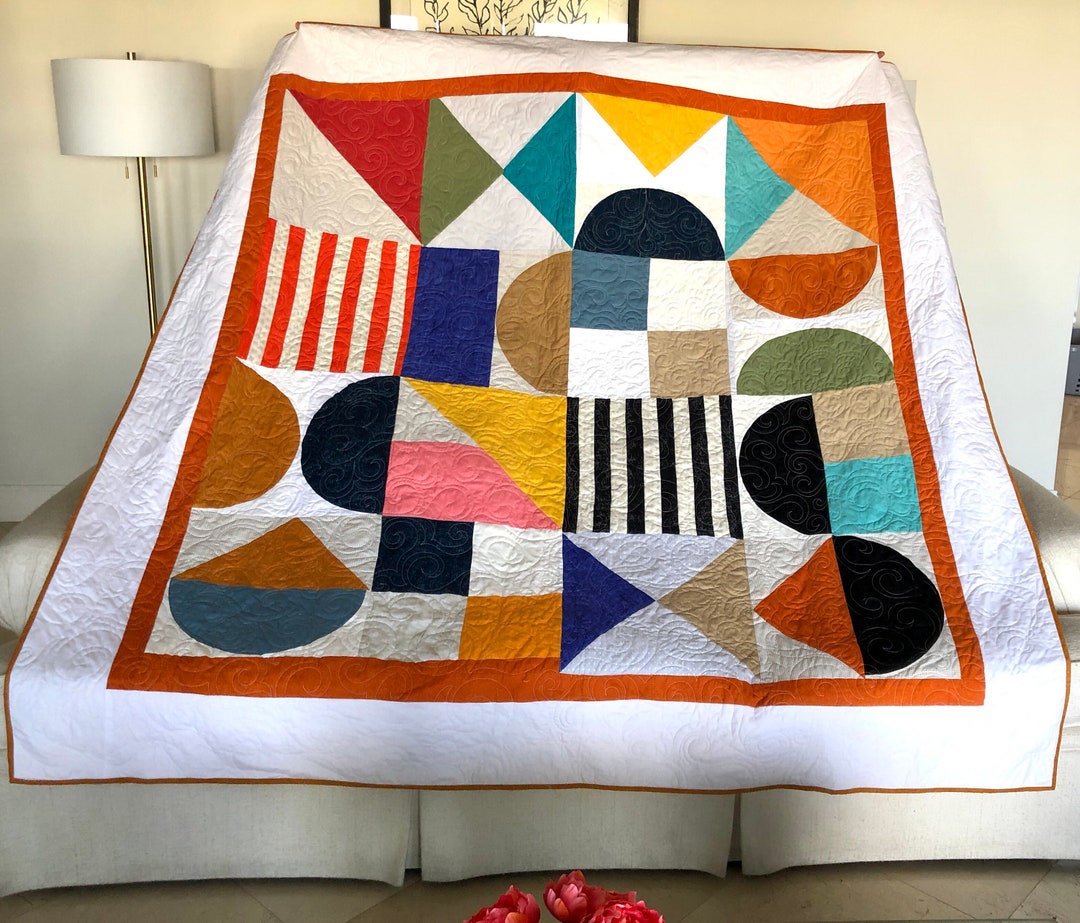 Mid Century Modern Quilt Patchwork Made to Order - Etsy UK