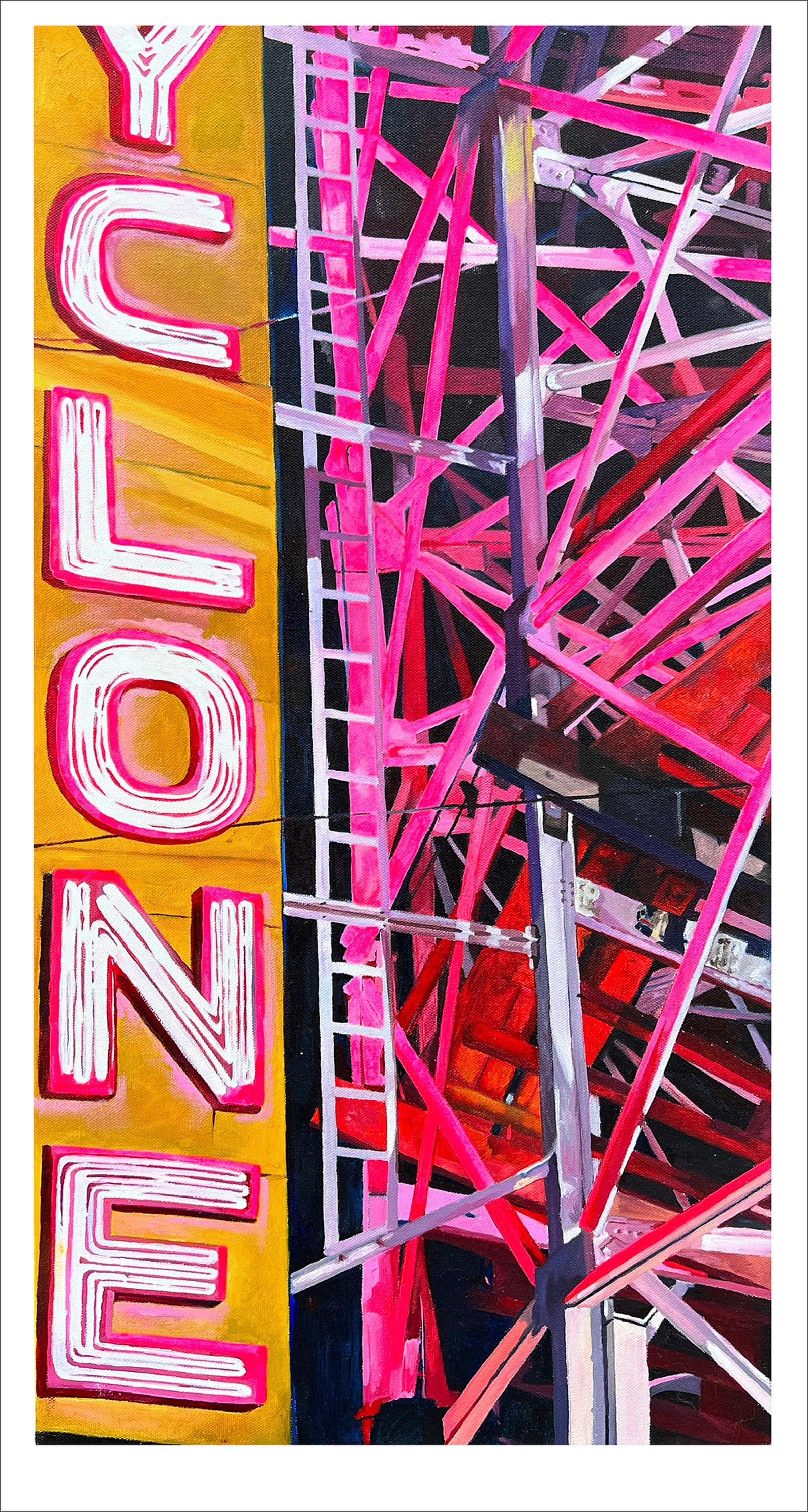 Limited Edition pink Cyclone Digital Print on Enhanced Matte - Etsy