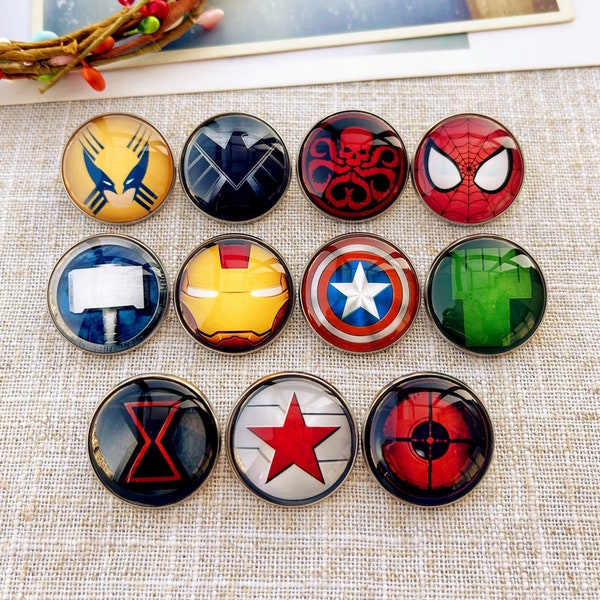 Superhero Button - Etsy