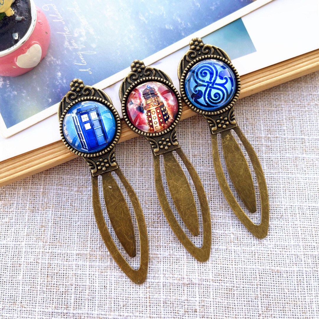 Doctor Who Bookmark: Coppery Metal, Mini Bookmark, Book Lover Gift - Etsy