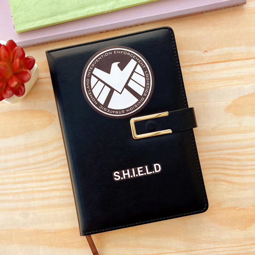 SHIELD, Hydra, Superheroes, Avengers, A5 Lay-flat Notebook: Magnetic ...