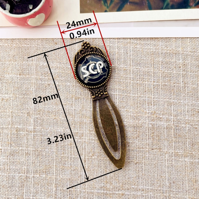 SCP Foundation Bookmark Coppery Metal Bookmark for Book - Etsy