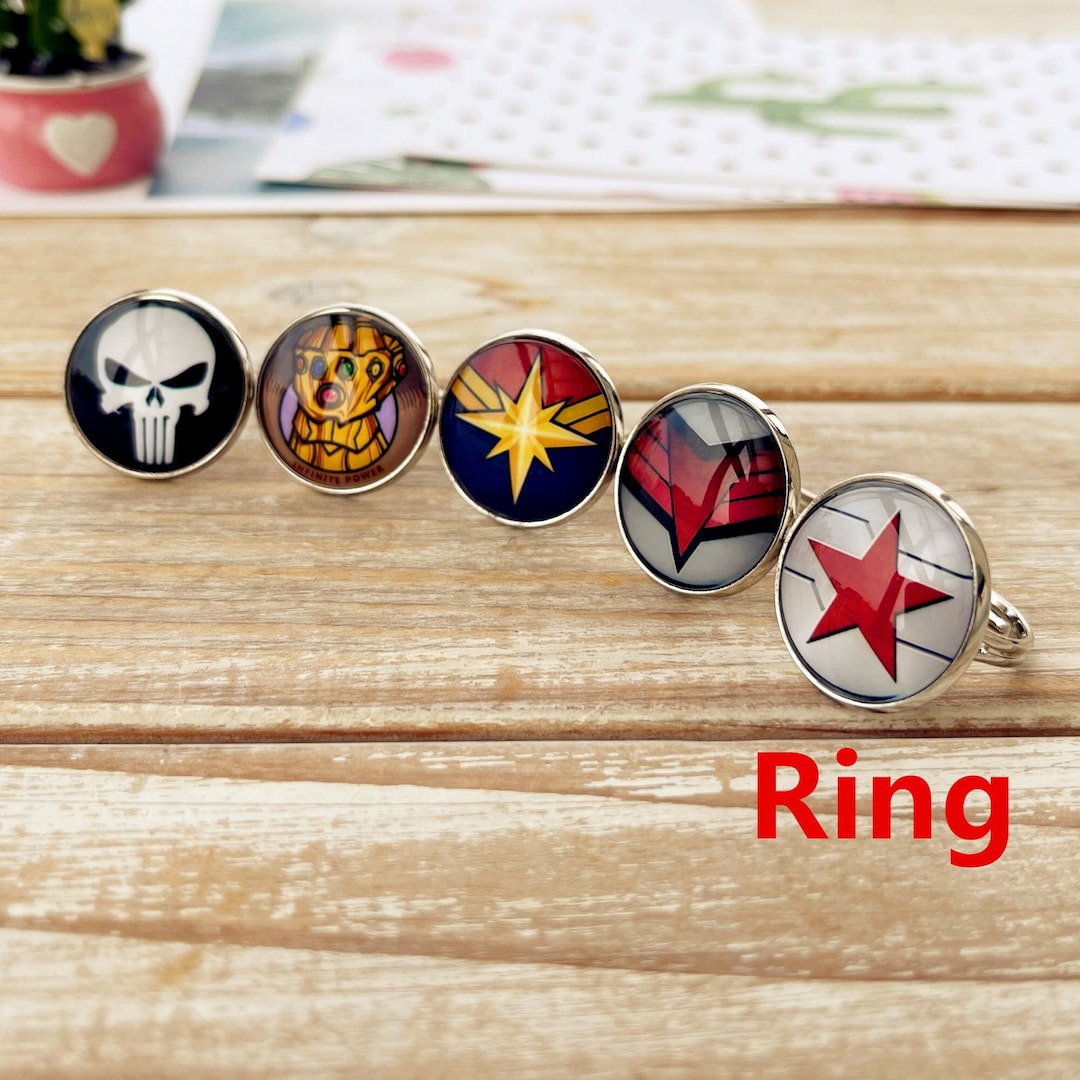 Super Heroes Ring, Superhero Ring, Avengers Singnet Ring - Plating ...