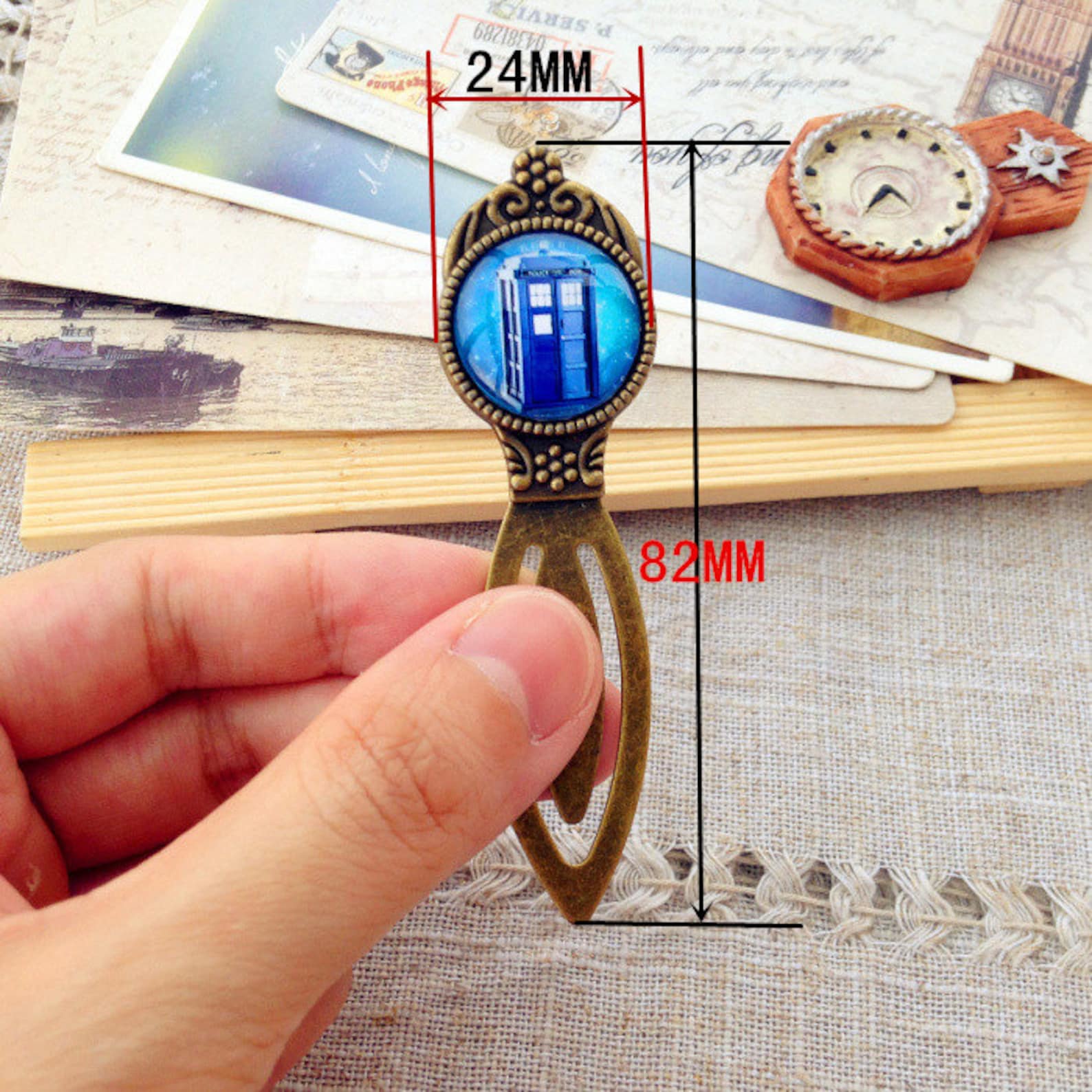 Coppery Metal Bookmark With Doctor Who Dr. Who Bookmark - Etsy