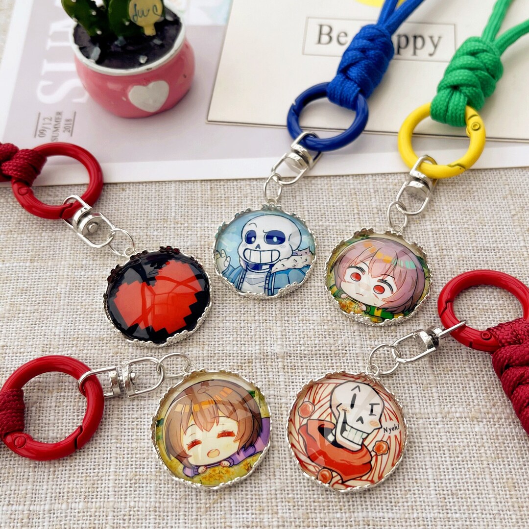 Undertale Fan Art Keychain, Determination Pendant, Papyrus Keychain ...