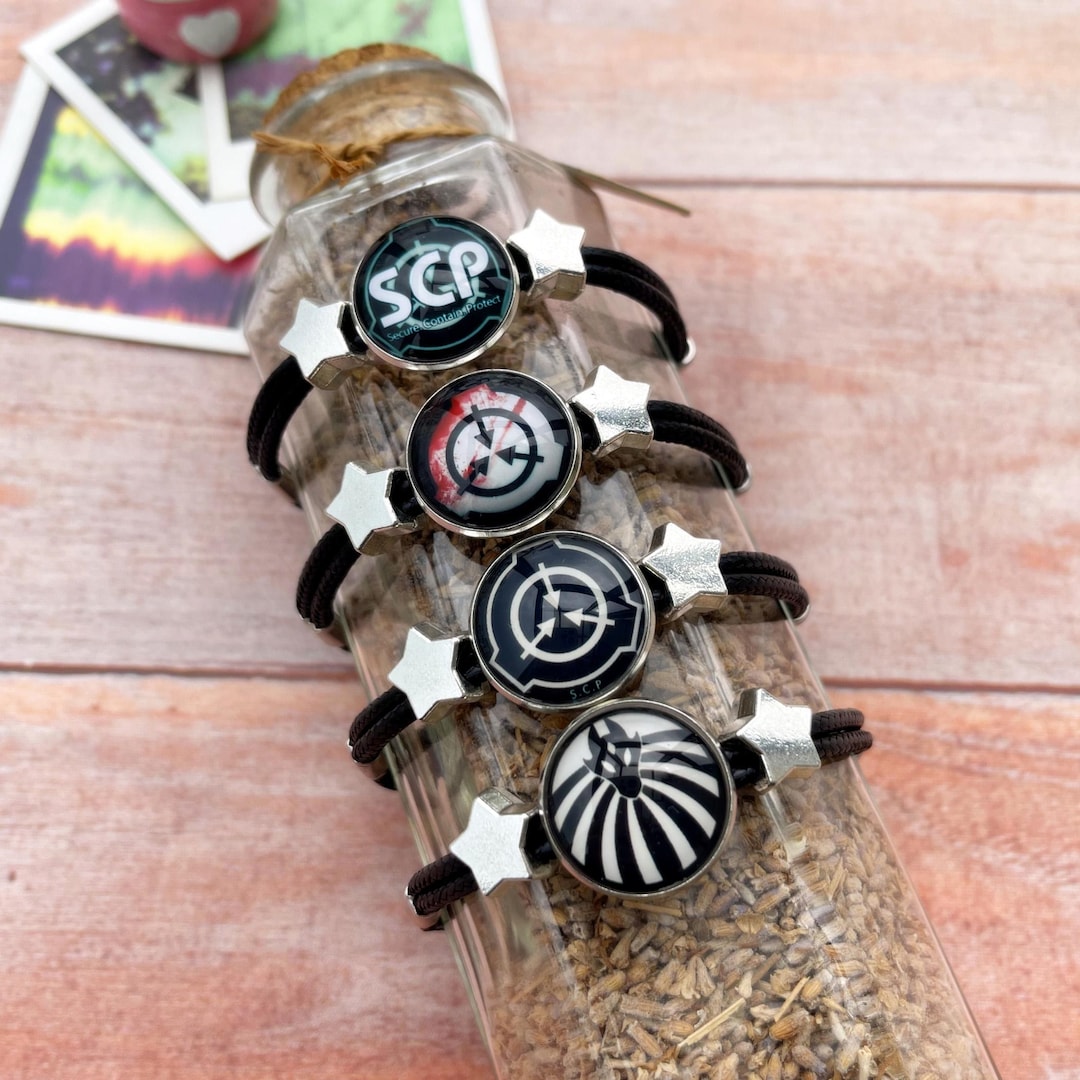 SCP Foundation Bracelet: Adjustable Nylon Wristband, Multiple Designs ...