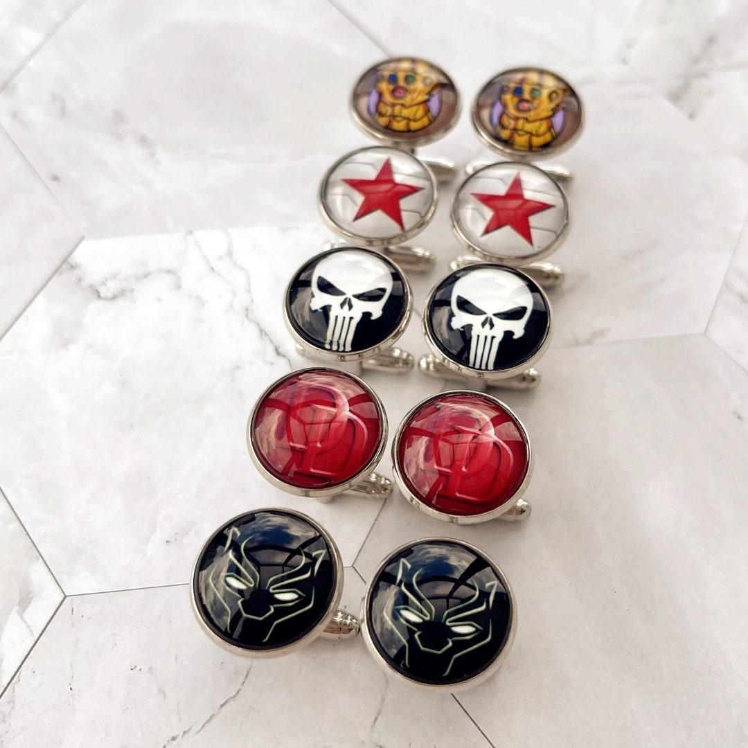 Super Heroes, Daredevil, Punisher, Winter Soldier, Falcon, Cuff Link ...