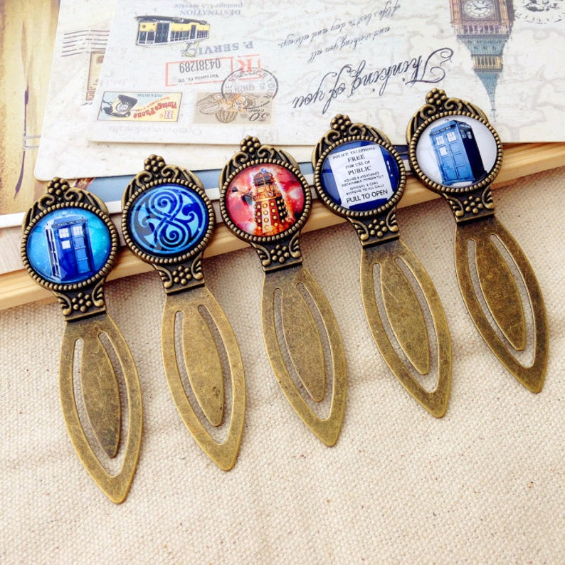 Coppery Metal Bookmark With Doctor Who Dr. Who Bookmark - Etsy