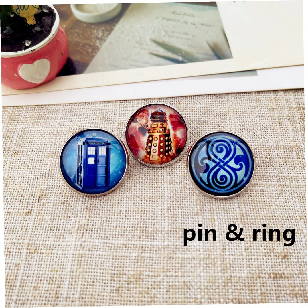 Dr. Who, Doctor Who Tradis,time Machine, Dalek, Badges Buttons Pins ...