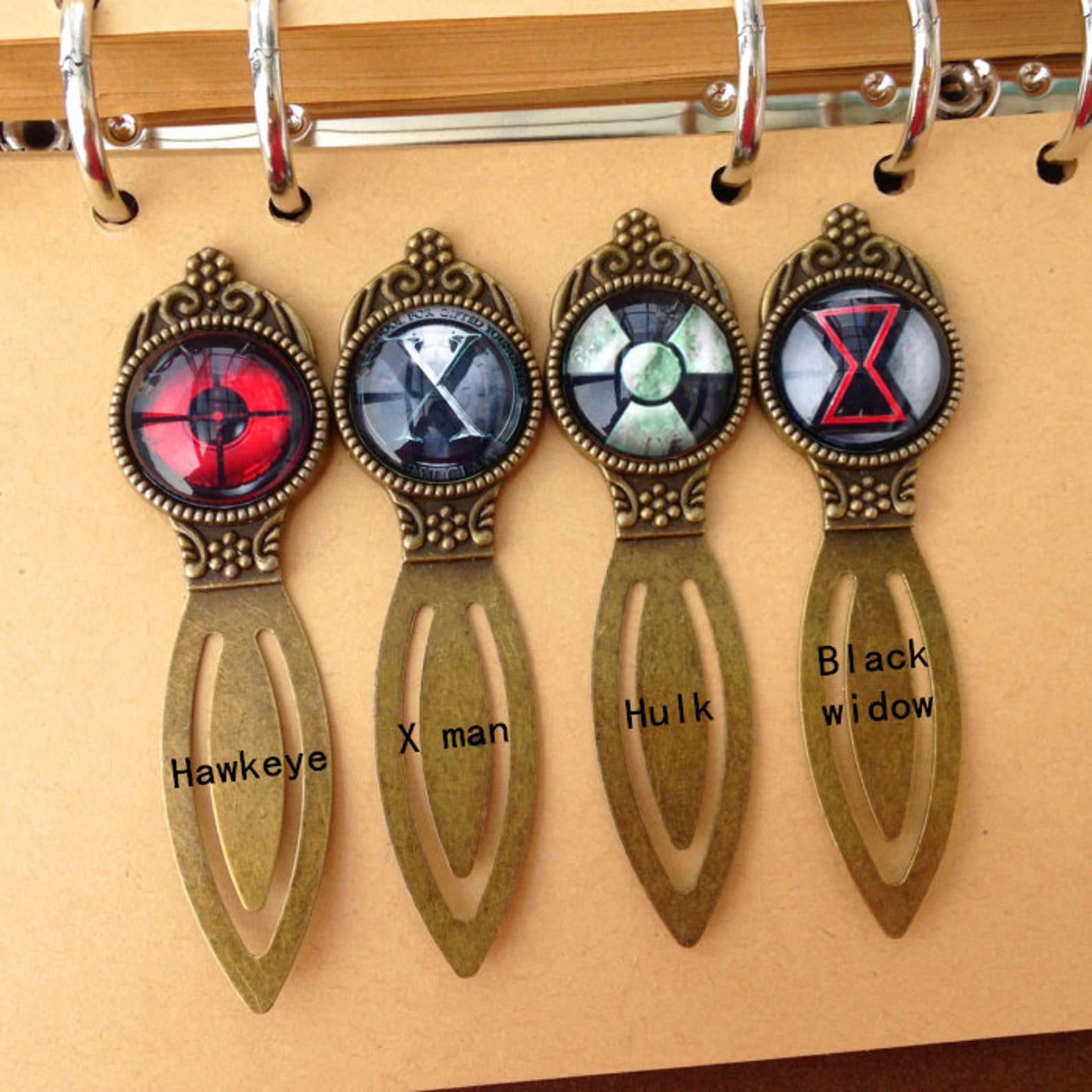 Superhero Bookmark Avengers Bookmark Coppery Metal Bookmark | Etsy