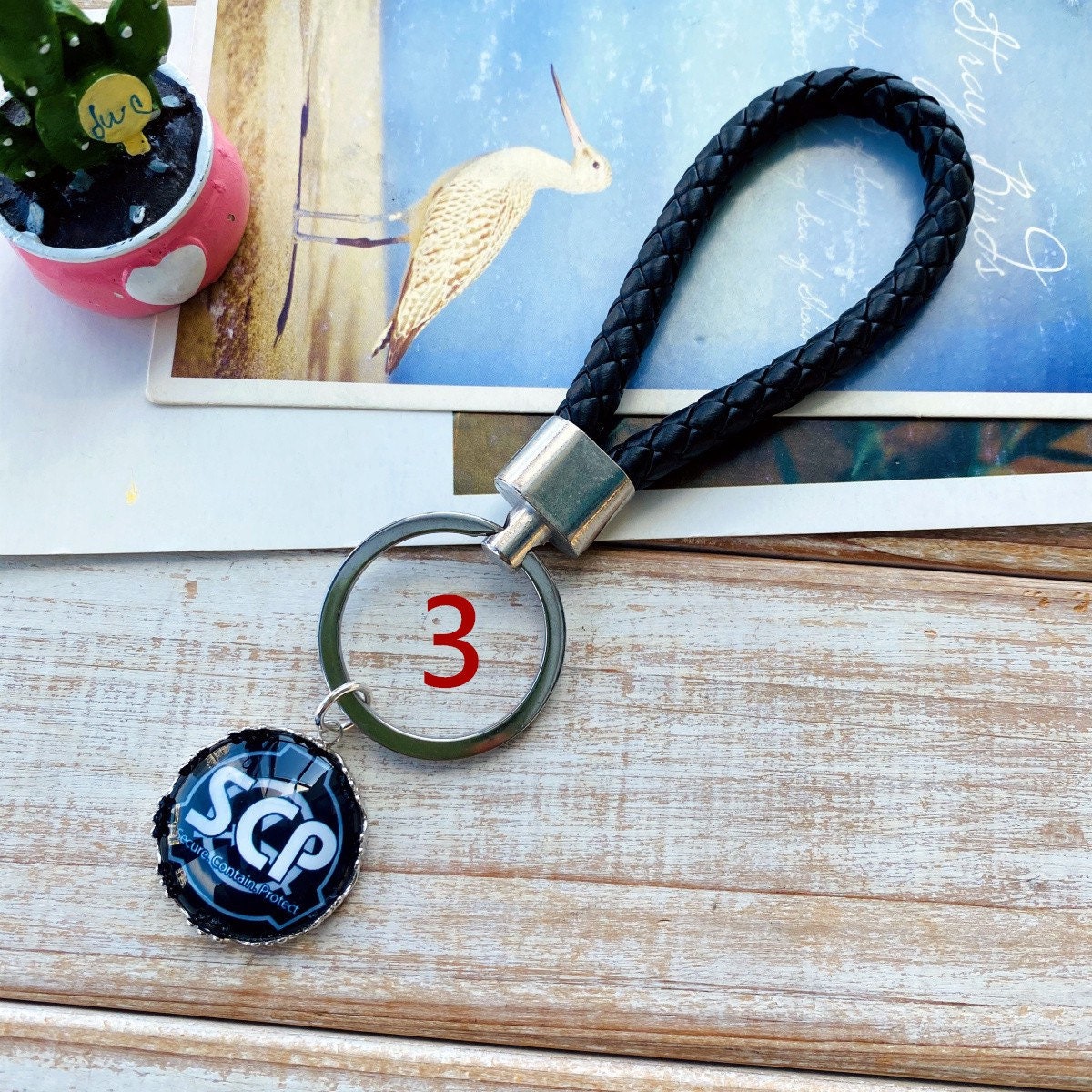 SCP Foundation Keychain SCP Fans Work Keychain049 Keychain - Etsy UK