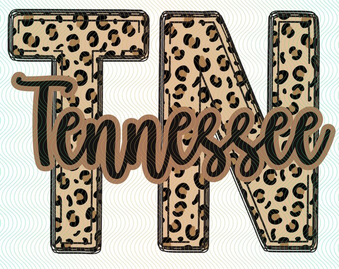 Tennessee Leopard Print PNG - Etsy