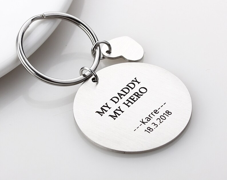 Personalized Calendar Keychain Hand Stamped Calendar | Etsy