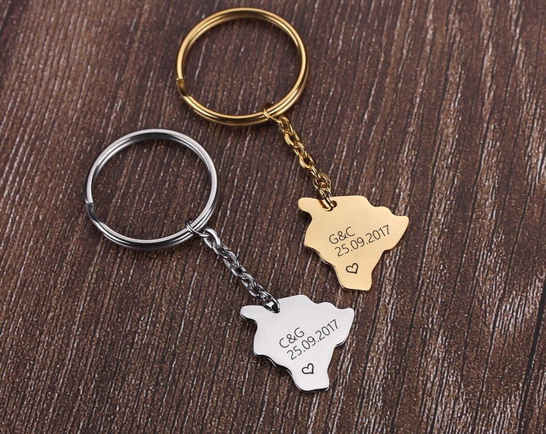 Personalized California Keychain Custom Map Keychain Custom - Etsy UK