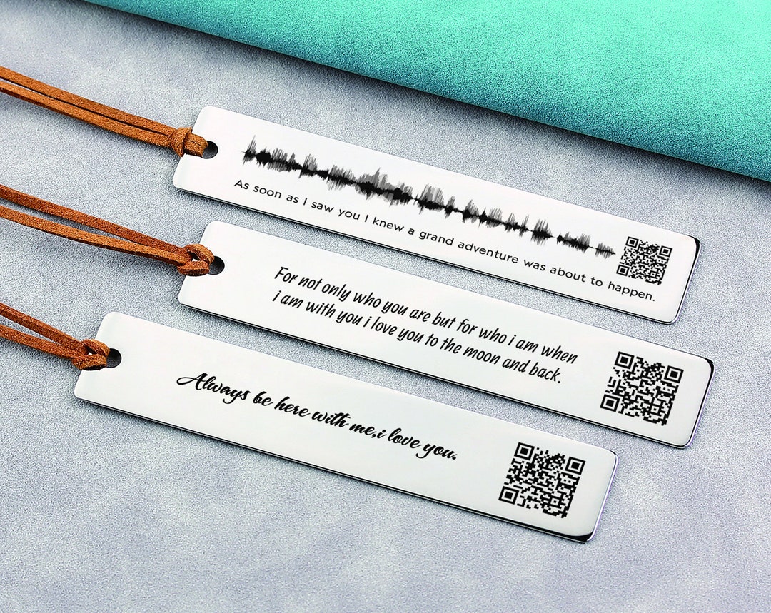Personalized QR Code Bookmark Plays Music With Scan Sound - Etsy