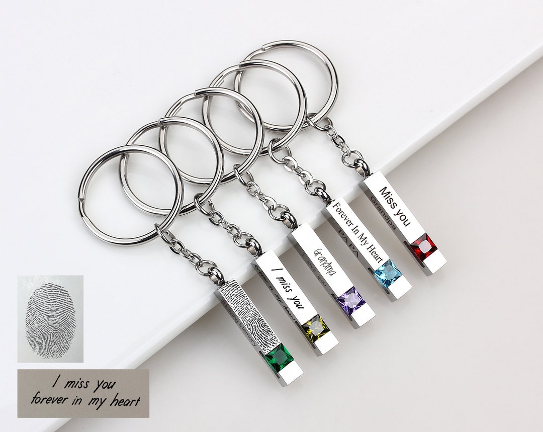 Urn Keychain for Human Ashes, Custom Handwriting Fingerprint Urn Ashes ...