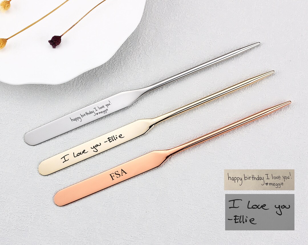 Personalized Stainless Steel Makeup Spatula, Handwriting Painting ...