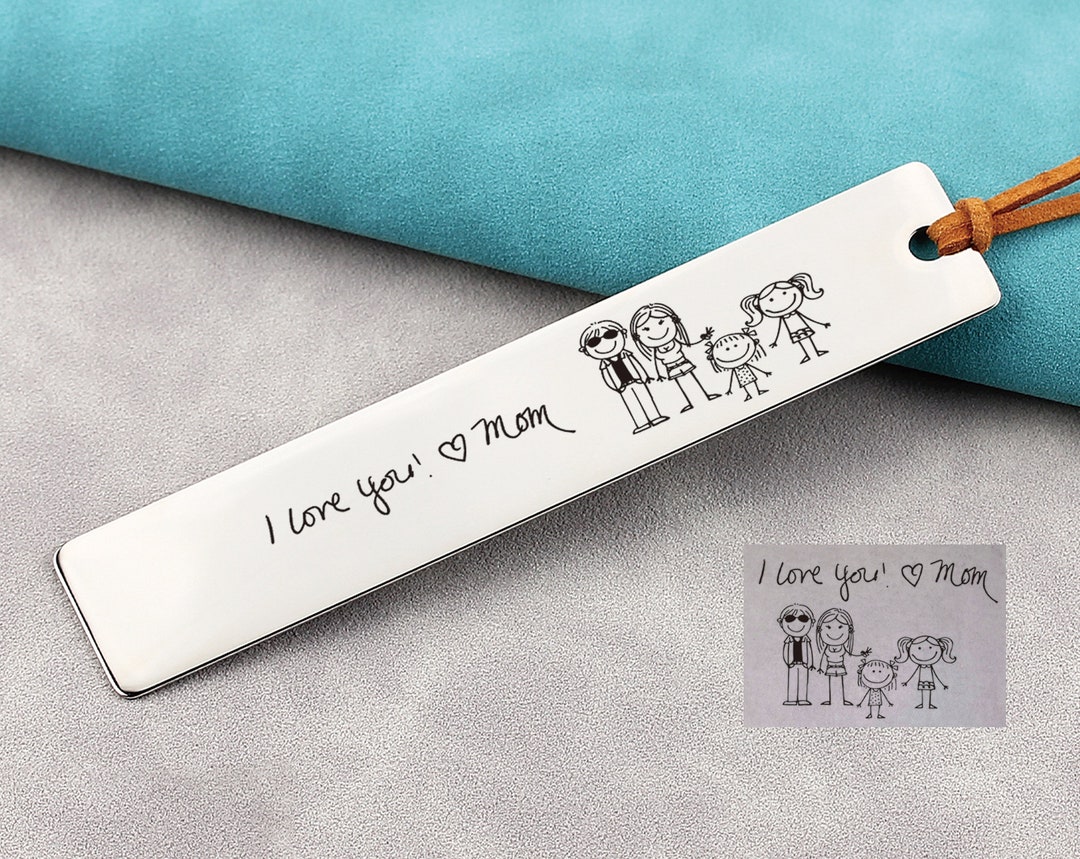 Custom Actual Handwriting Bookmark, Kid Actual Handwriting Gift, in ...